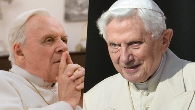 “I due Papi”: Anthony Hopkins nel 2019 ha interpretato Benedetto XVI ...