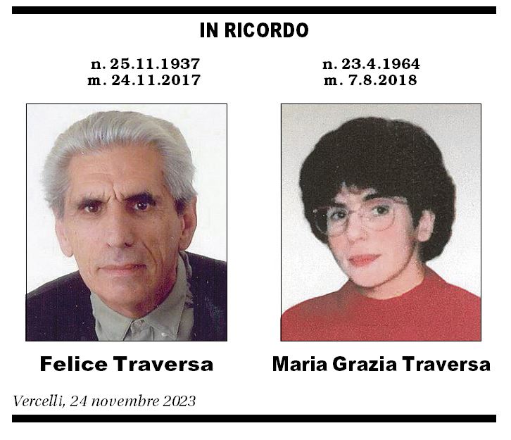 Felice Traversa e Maria Grazia Traversa - La Sesia